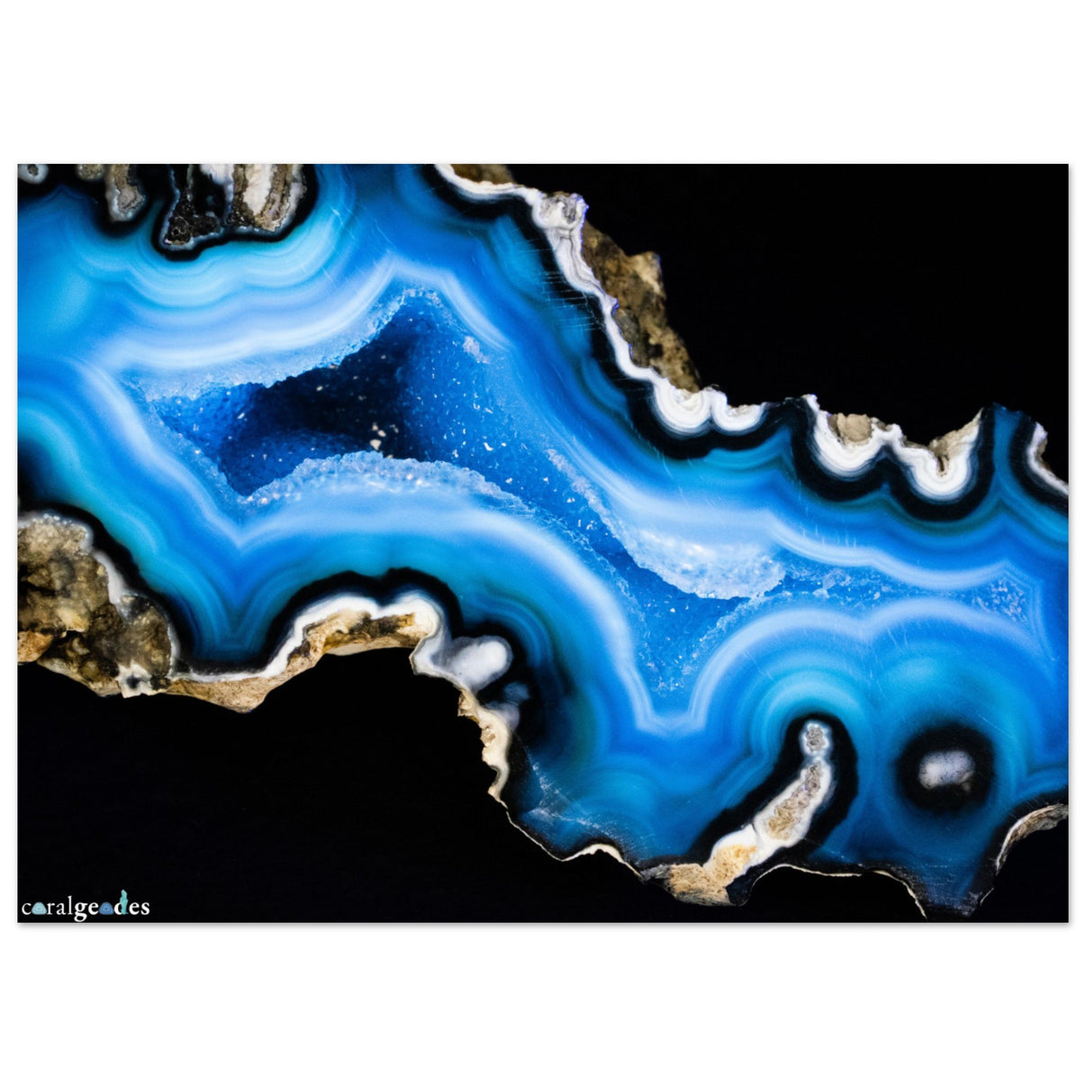 "Ocean's Depth" Semi-Glossy Poster – CoralGeodes Store